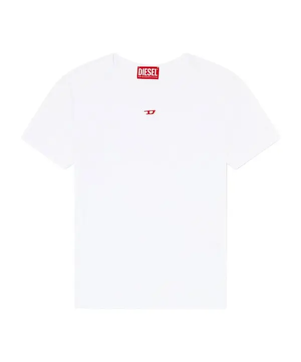 DIESEL® T-ele-long-d Crewneck T-shirt - White