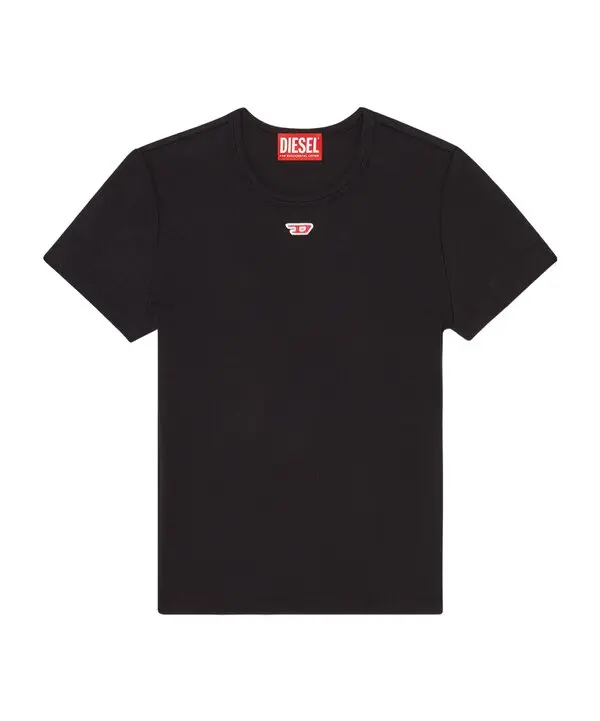 DIESEL® T-ele-long-d Crewneck T-shirt - Black