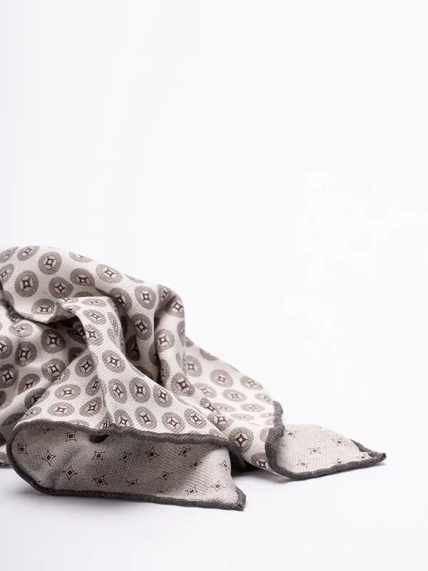 Brunello Cucinelli Geometric-print Silk Handkerchief