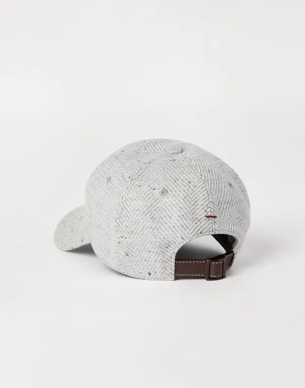 Brunello Cucinelli Chevron Embroidered Baseball Cap