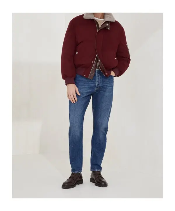 Brunello Cucinelli Sherpa-collar Bomber Jacket