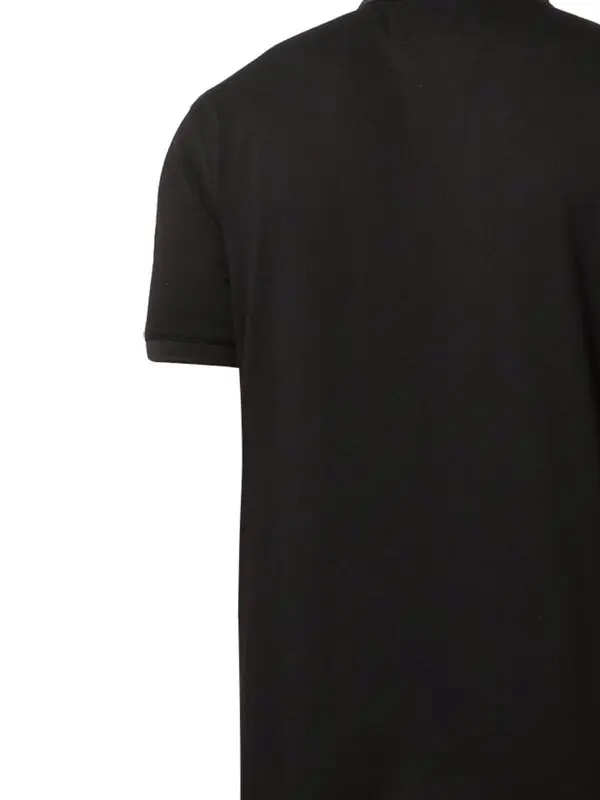 Emporio Armani Micro Eagle Mercerised Pique Polo Shirt