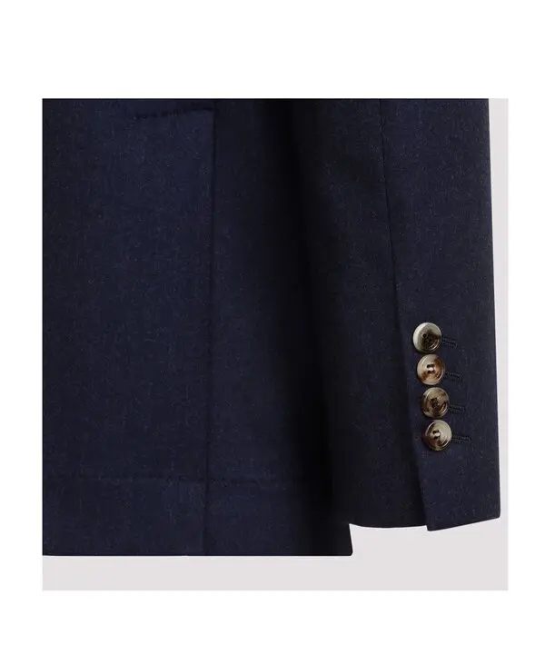 Brunello Cucinelli Single-breasted Long-sleeved Blazer