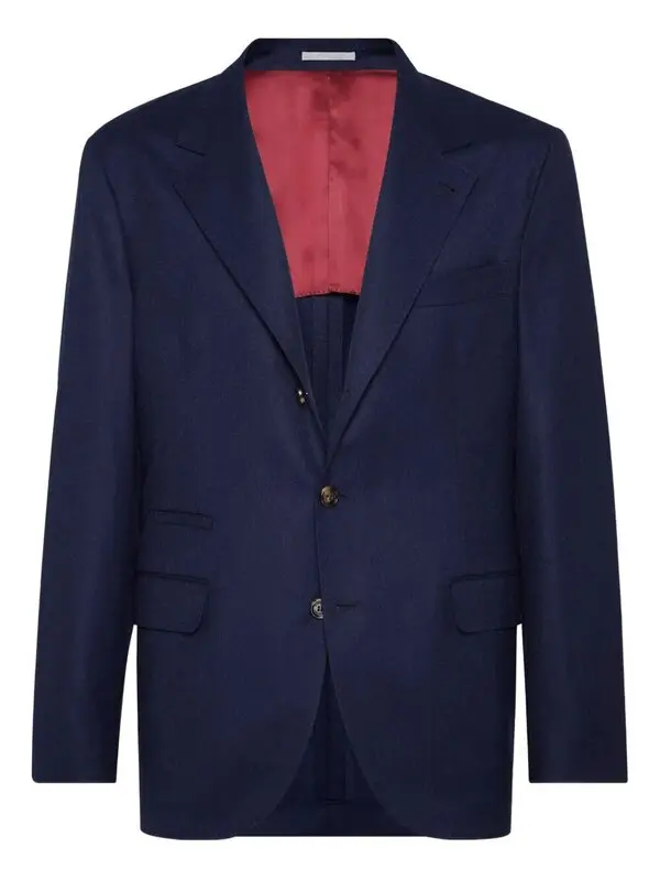 Brunello Cucinelli Single-breasted Long-sleeved Blazer