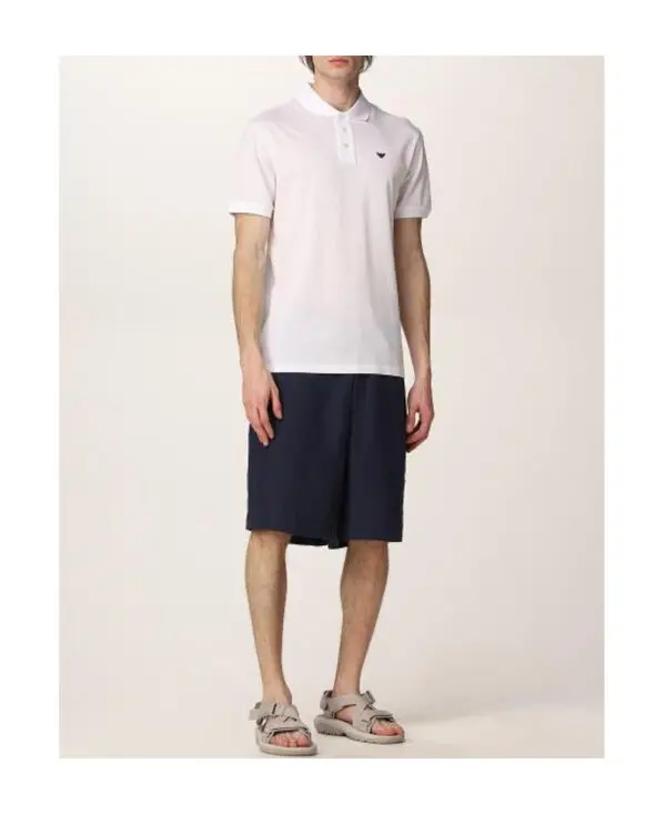 Emporio Armani Logo-embroidered Polo Shirt - White