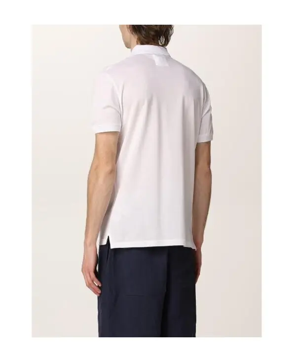 Emporio Armani Logo-embroidered Polo Shirt - White