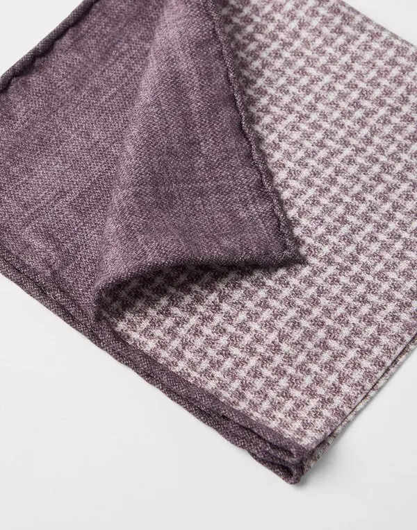 Brunello Cucinelli Houndstooth-pattern Pocket Square