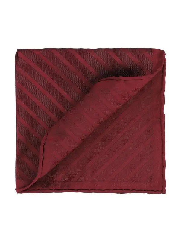 Brunello Cucinelli Diagonal-striped Silk Pocket Square