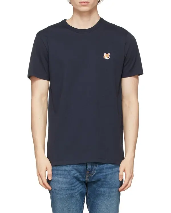 Maison Kitsuné Fox-patch Crew-neck T-shirt
