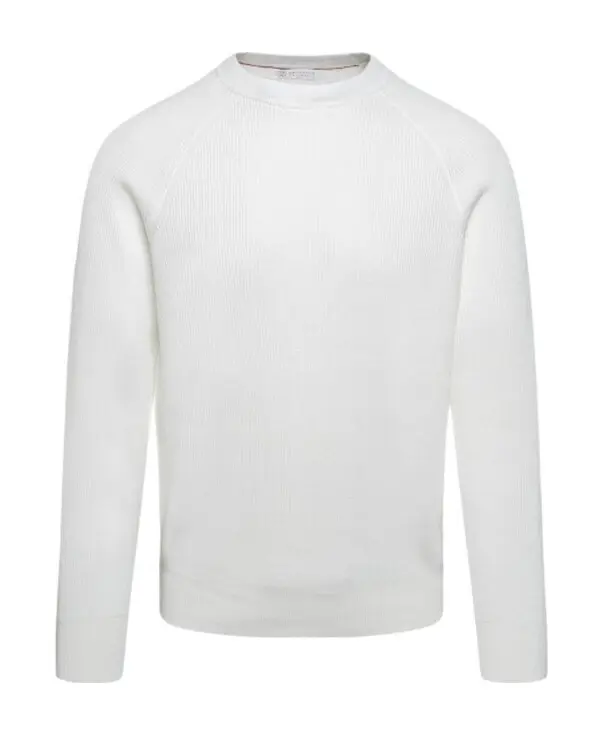 Brunello Cucinelli Ribbed Crewneck Jumper