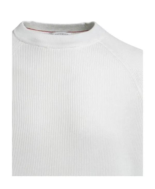 Brunello Cucinelli Ribbed Crewneck Jumper