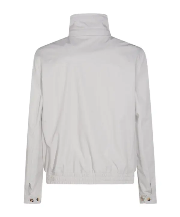 Brunello Cucinelli High Neck Zip-up Bomber Jacket