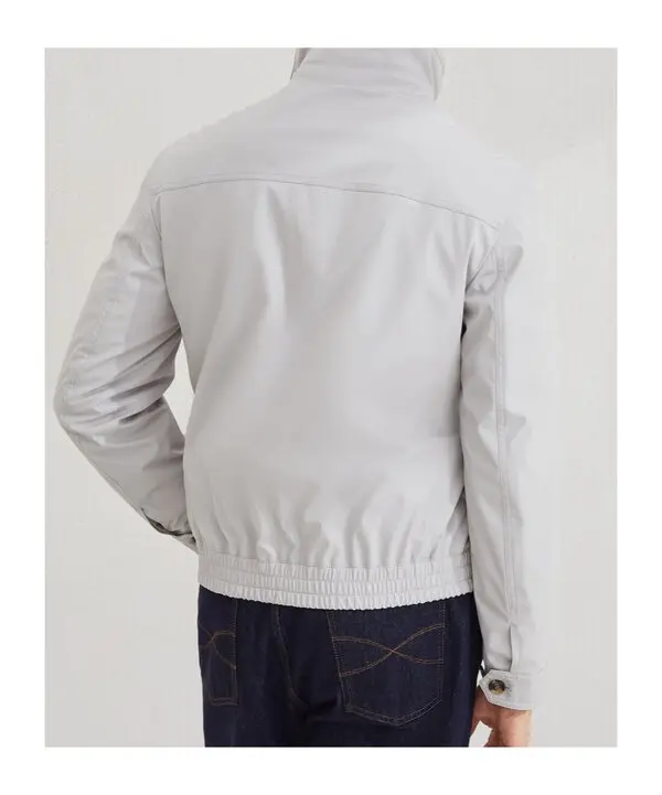 Brunello Cucinelli High Neck Zip-up Bomber Jacket