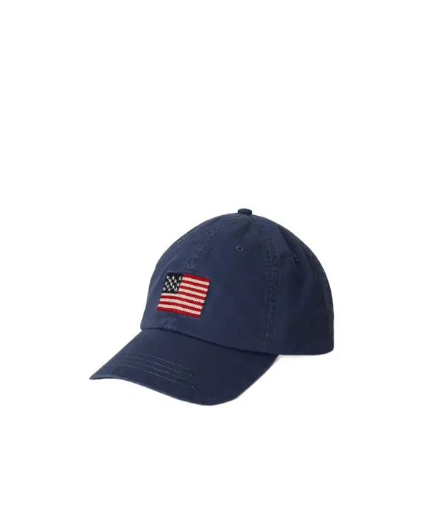 Polo Ralph Lauren Baseball Cap With Flag - Blue