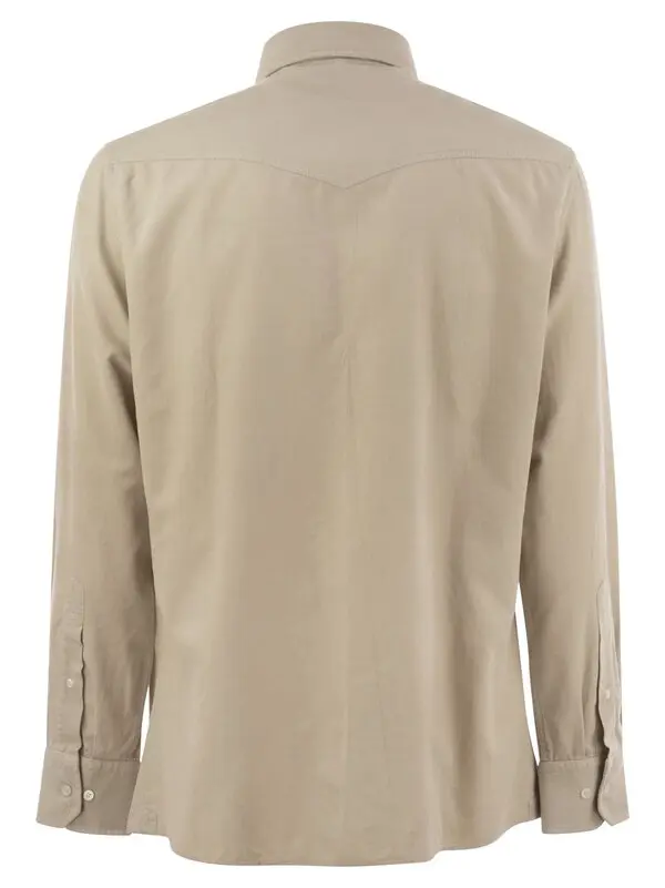 Brunello Cucinelli Leisure Fit Chest Pocket Shirt