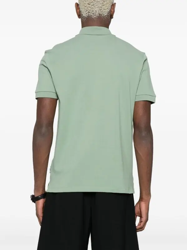 Hugo Boss Logo Embroidered Regular-fit Polo Shirt - Green