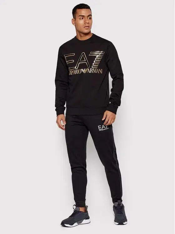 EA7 Round-necked Logo Sweater