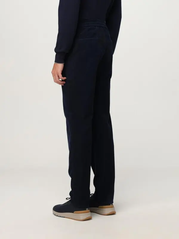 Brunello Cucinelli Garment-dyed Corduroy Trousers - Black