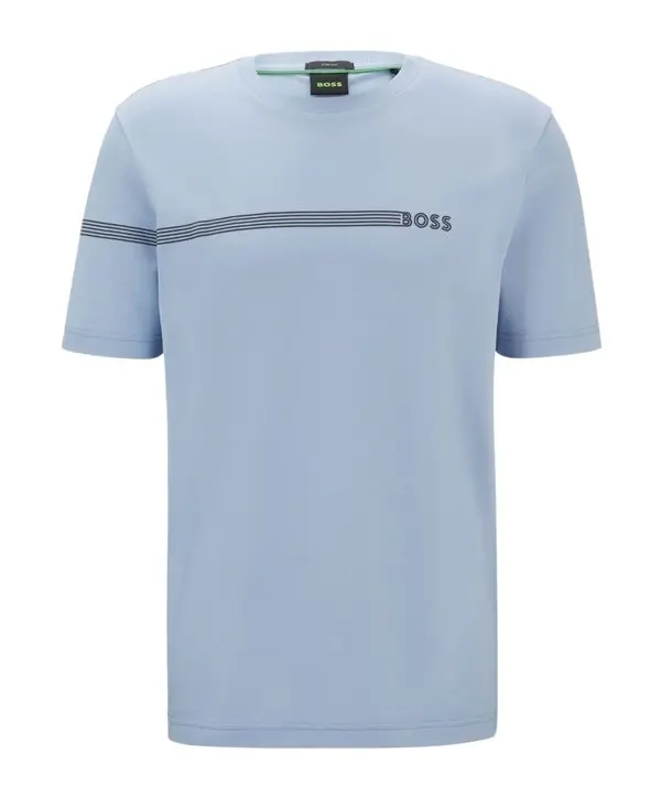 Hugo Boss Logo-print T-shirt - Light Blue