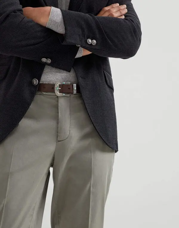 Brunello Cucinelli Cropped Chino Trousers - No