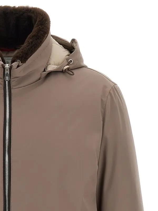Brunello Cucinelli Shearling Collar Bomber Jacket - Cgz67