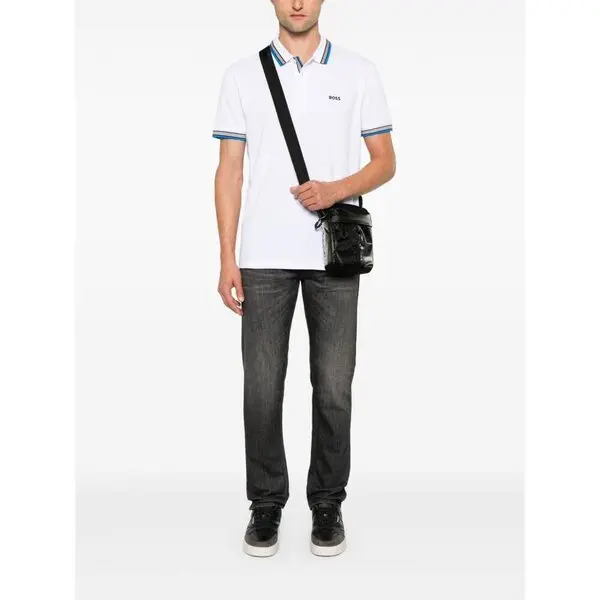 Hugo Boss Logo Embroidered Short-sleeved Polo Shirt