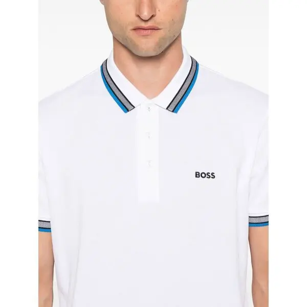 Hugo Boss Logo Embroidered Short-sleeved Polo Shirt