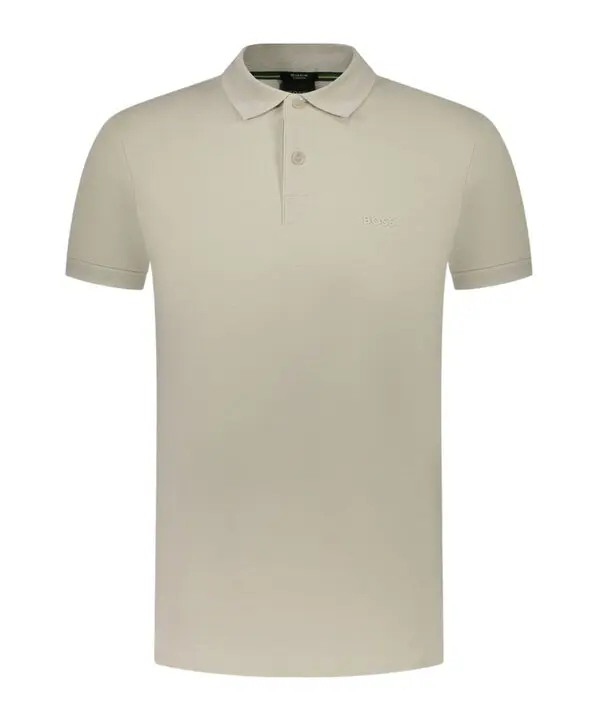 Hugo Boss Logo Embossed Short-sleeved Polo Shirt - Nude