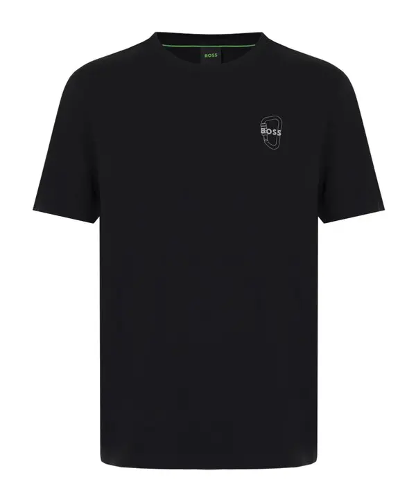 Hugo Boss Carabiner Artwork Regular-fit T-shirt - Black