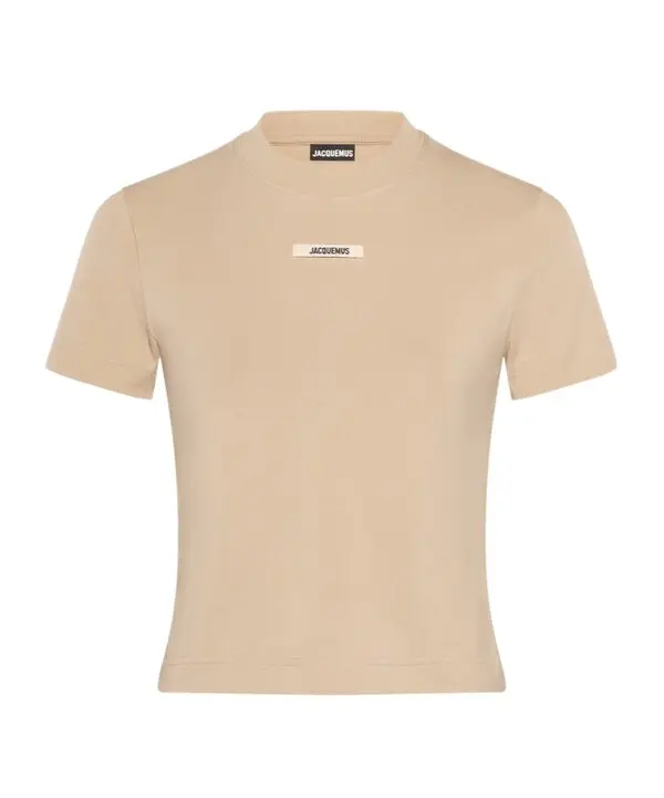 Jacquemus Grosgrain Logo Short-sleeve T-shirt - Light Brown