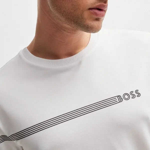 Hugo Boss Logo Printed Crewneck T-shirt