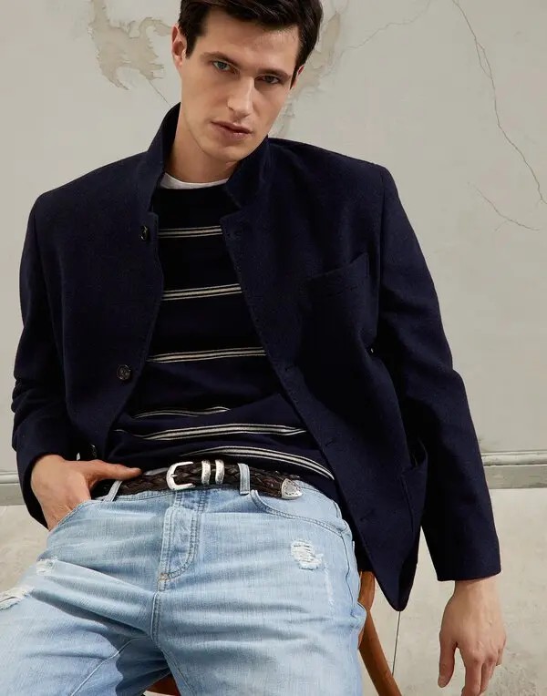 Brunello Cucinelli Long Sleeved Single Breasted Blazer