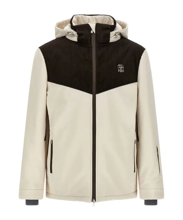 Brunello Cucinelli Corduroy Insert Ski Jacket