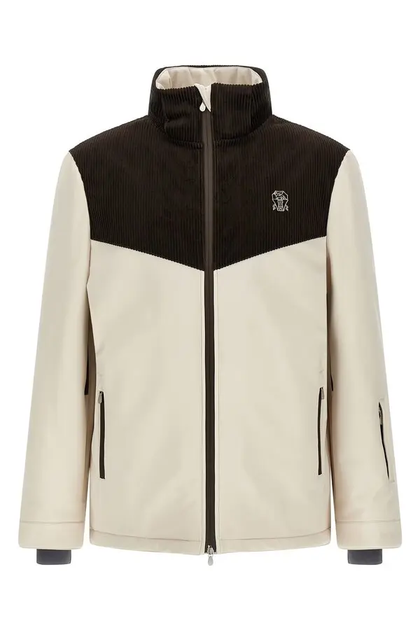 Brunello Cucinelli Corduroy Insert Ski Jacket
