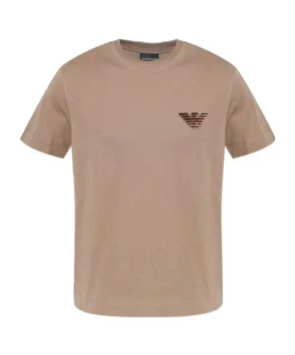 Emporio Armani Short-sleeved Crewneck T-shirt - Nude