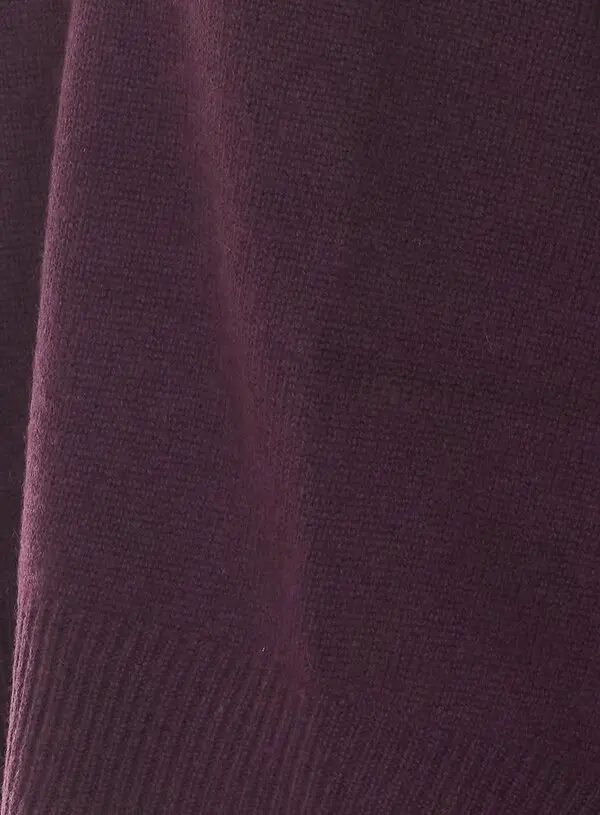 ALLUDE Long-sleeved Crewneck Knitted Jumper - Red