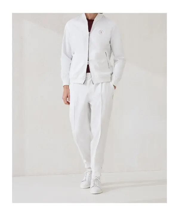 Brunello Cucinelli Logo Printed Zipped Sweatshirt
