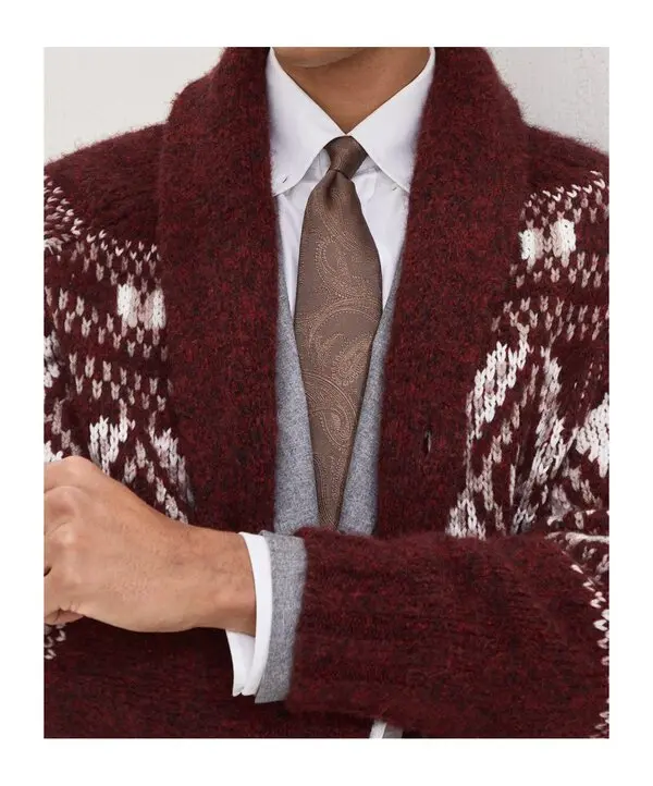 Brunello Cucinelli Paisley Printed Pointed Tip Tie