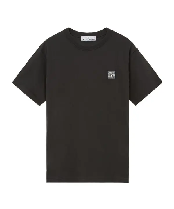 Stone Island Logo Patch Crewneck T-shirt - Black