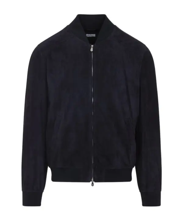 Brunello Cucinelli Long-sleeved Zip-up Jacket - Black