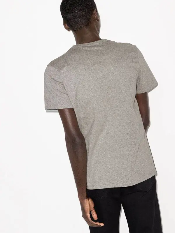 Maison Kitsuné Fox Logo Embroidered T-shirt