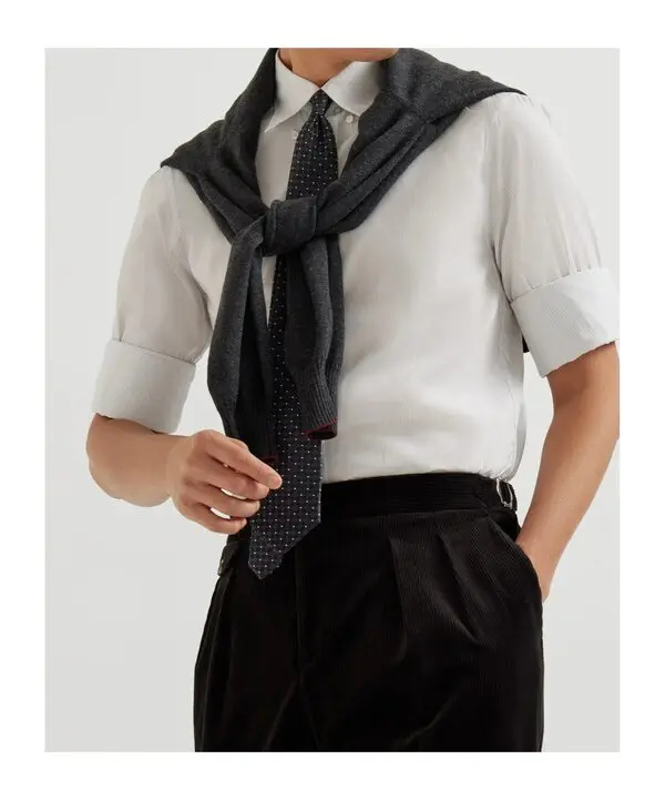 Brunello Cucinelli Striped Poplin Shirt