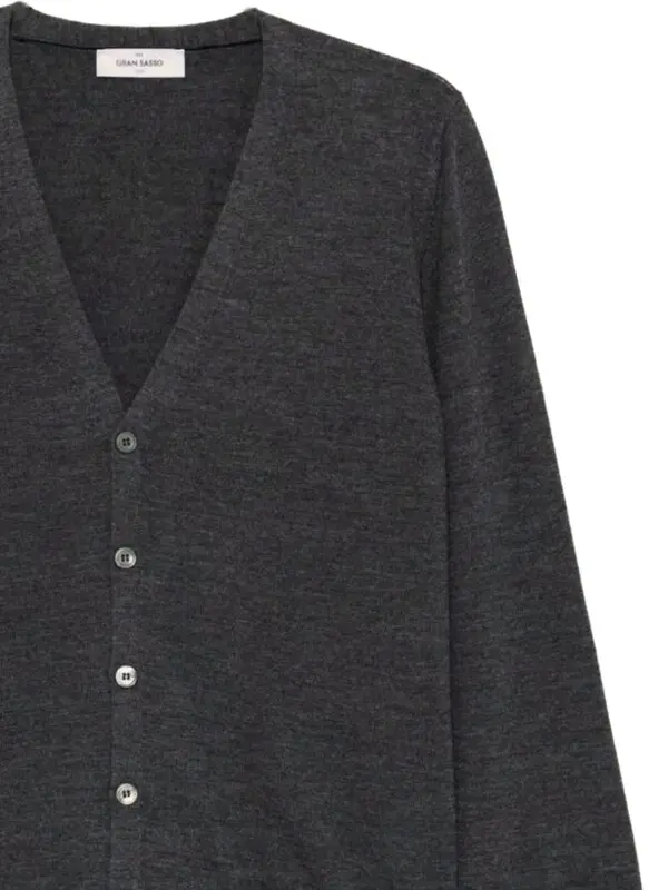 GRAN SASSO V-neck Button-front Cardigan