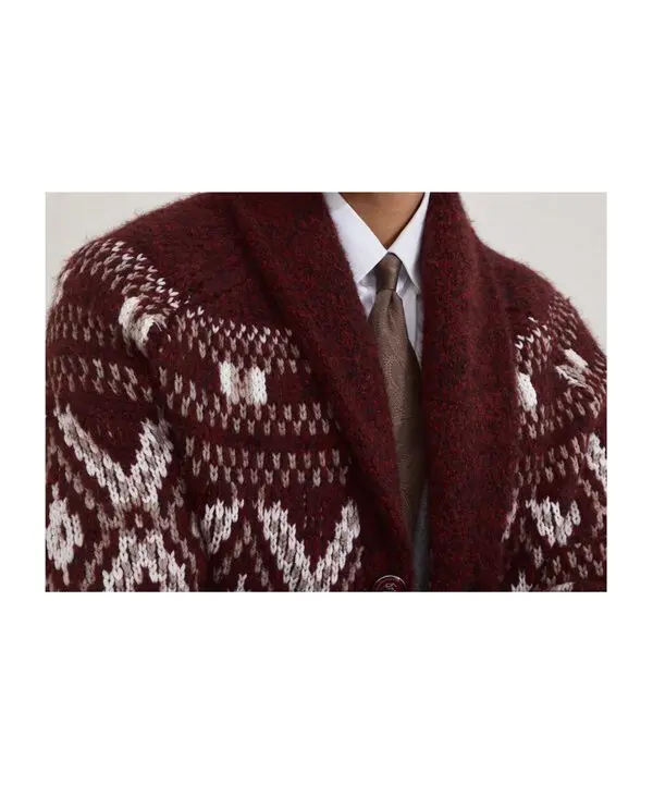 Brunello Cucinelli Patterned Shawl-collar Cardigan