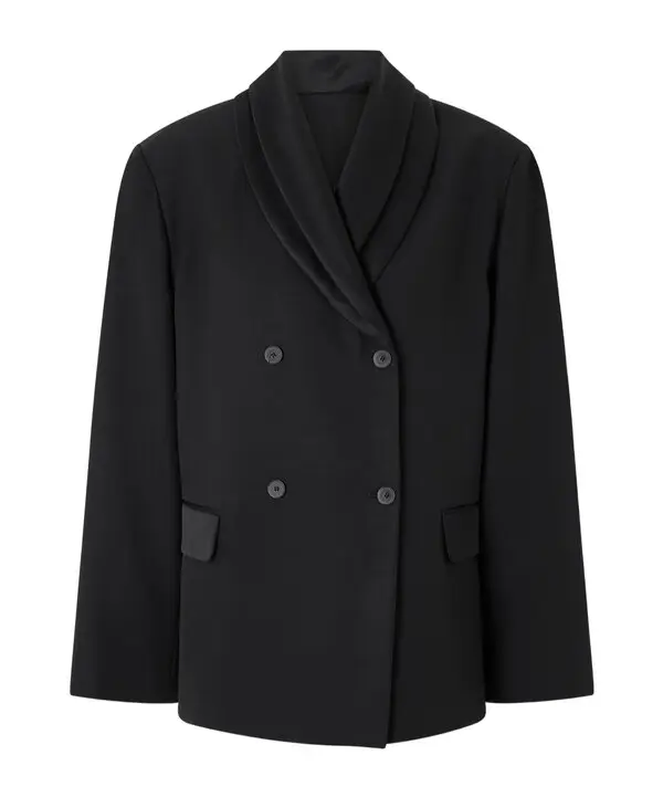 Loulou De Saison Jiha Double-breasted Shawl Collar Jacket