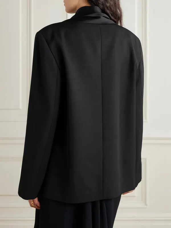Loulou De Saison Jiha Double-breasted Shawl Collar Jacket