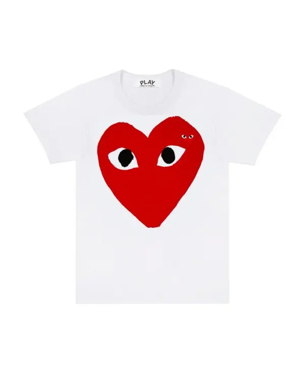 Play Comme Des Garcon Comme Des Garçons Play Heart Printed T-shirt
