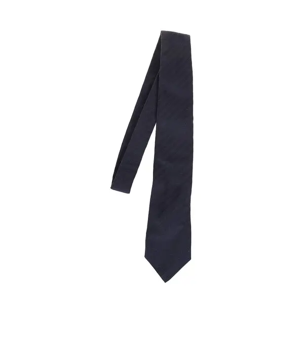 Brunello Cucinelli Chevron Tie - Black
