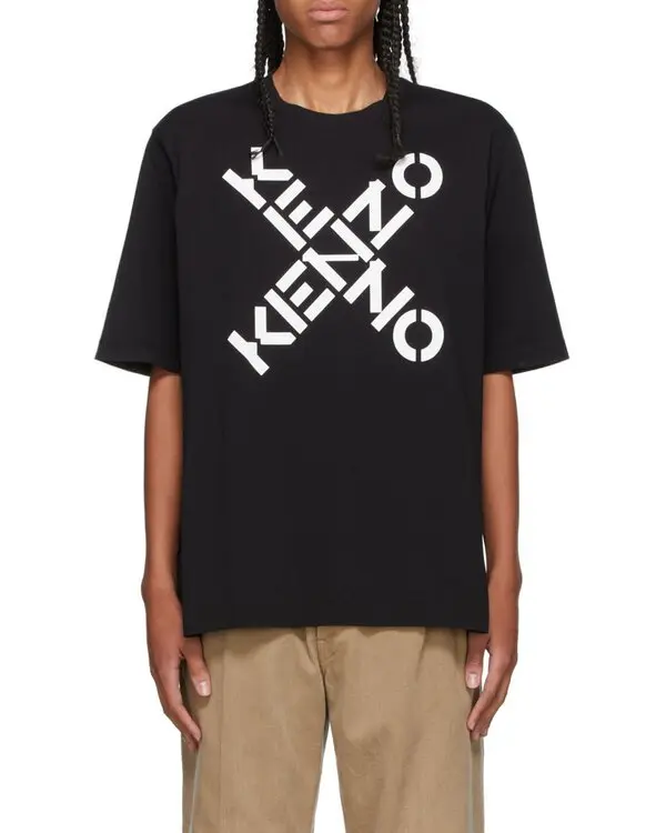 Kenzo Crossed Logo Crew-neck T-shirt