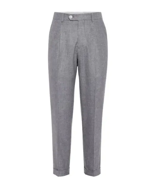 Brunello Cucinelli Flannel Trousers - Grey